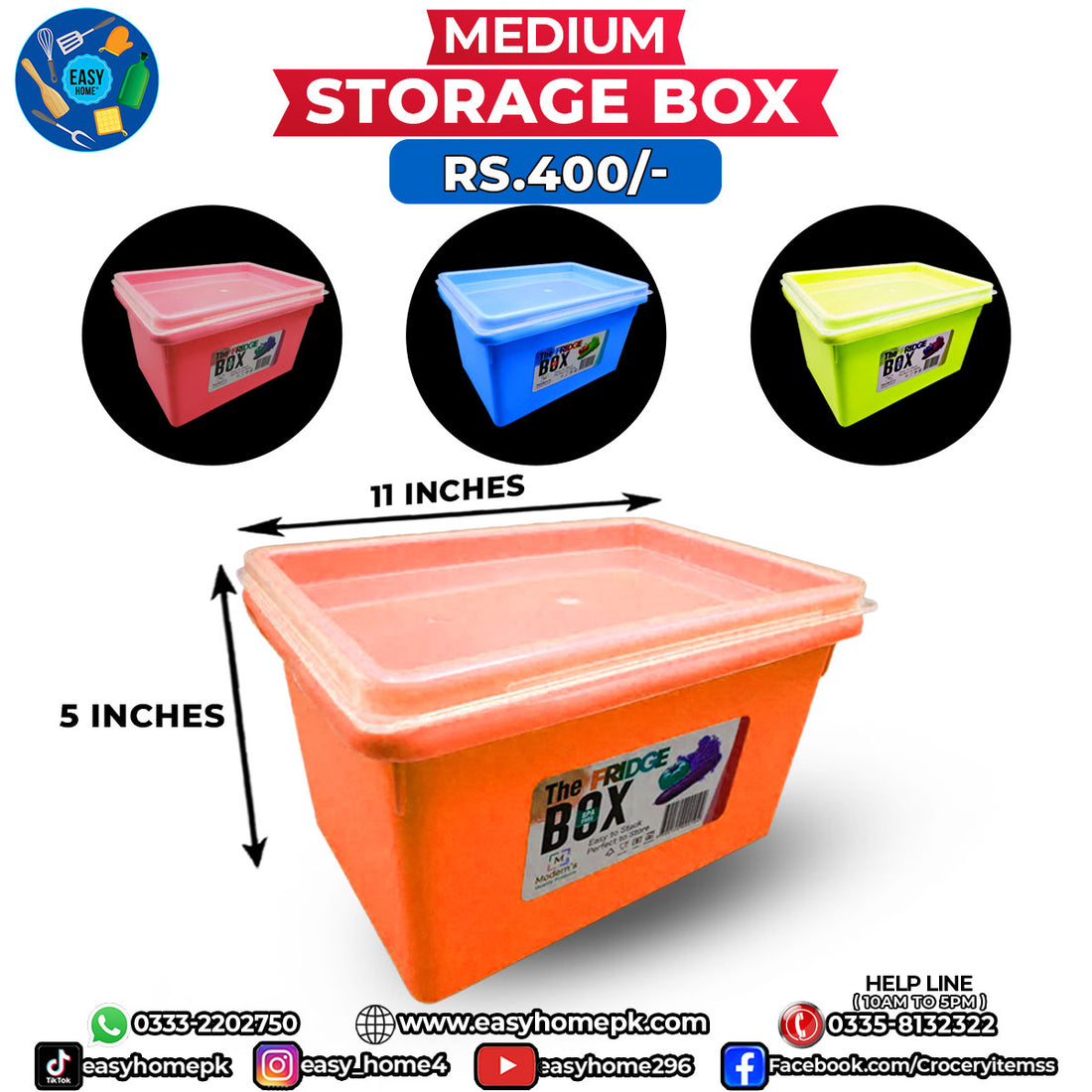 Storage Box-Medium – EASY HOME