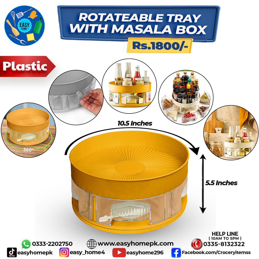 Rotateable Tray With Masala Box – EASY HOME