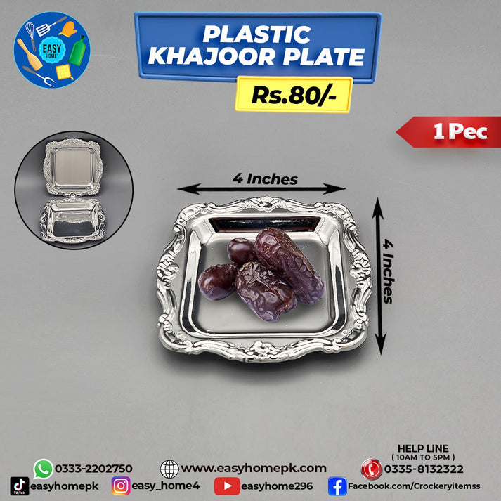 Plastic Khajoor Plate – EASY HOME