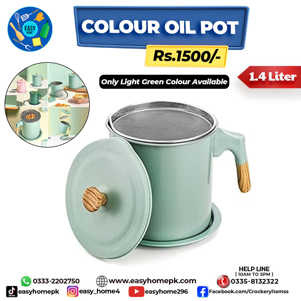Color Oil Pot – EASY HOME
