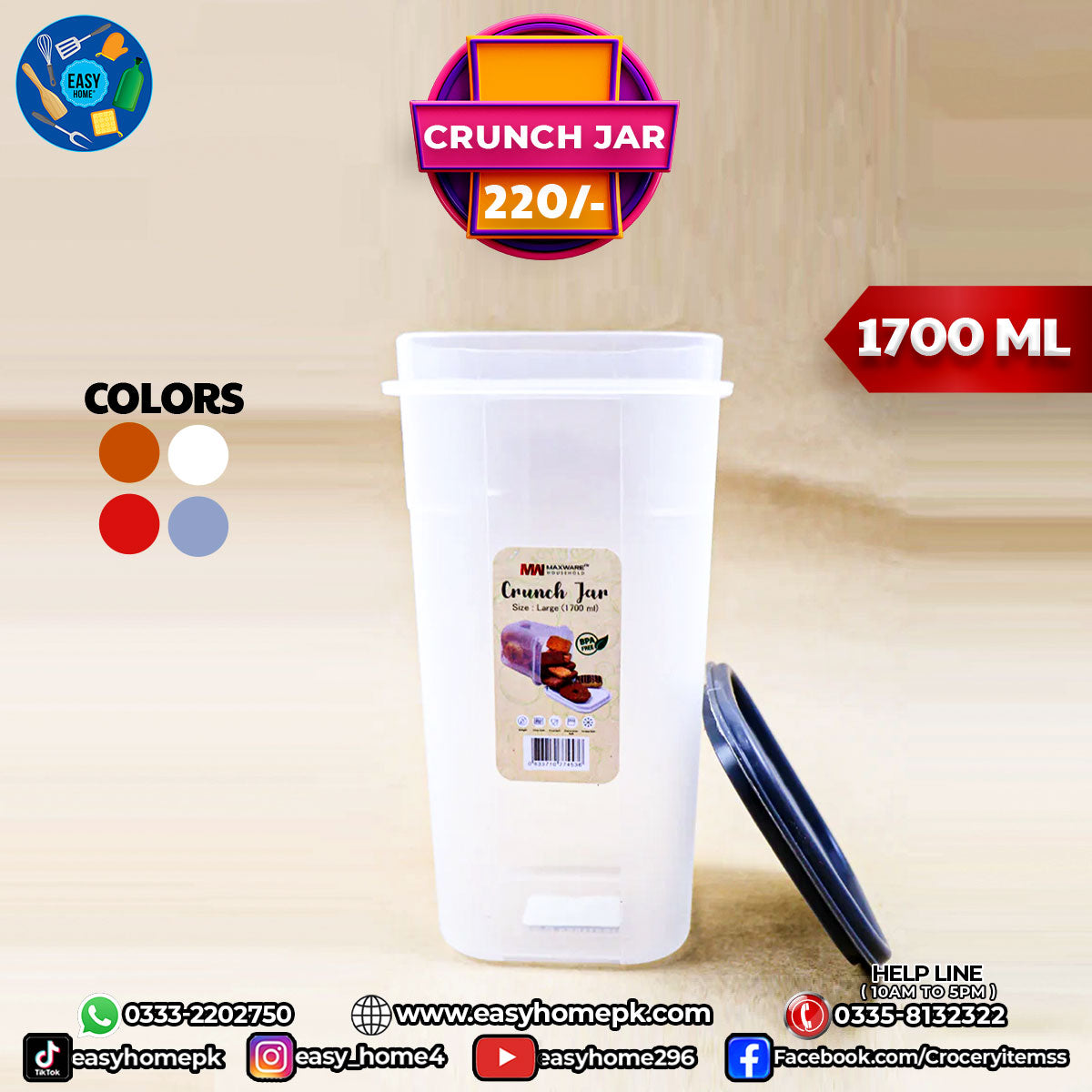 Crunch Jar-Large – EASY HOME