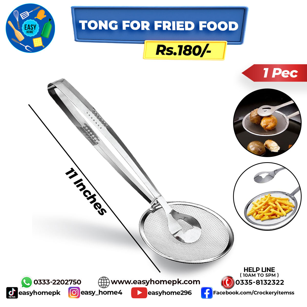 Tong For Fried Food – EASY HOME