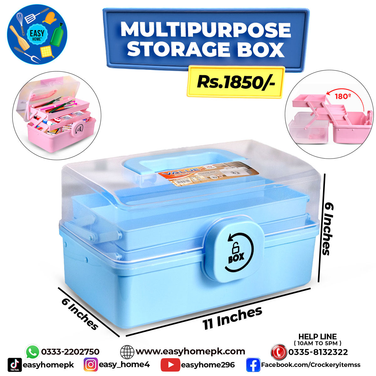 Multipurpose Storage Box – EASY HOME